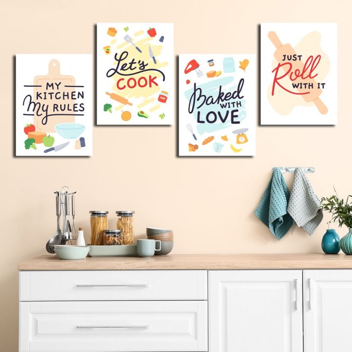 HIASAN DINDING DAPUR KITCHEN SET TOOL WALL DECOR 15x20CM POSTER ...