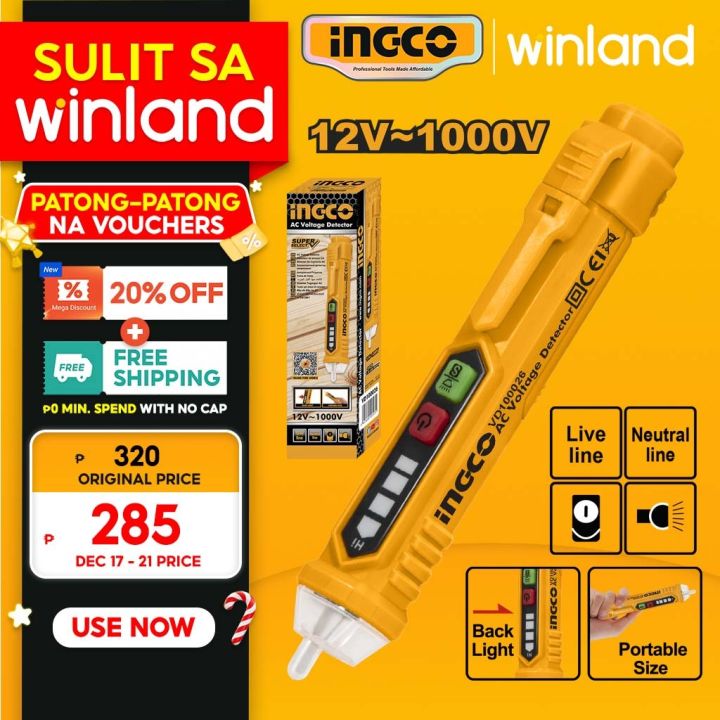 Ingco by Winland Non-Contact AC Power Test Pencil Voltage Electrical ...