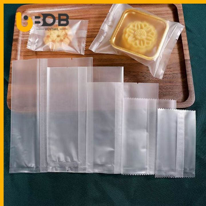 (100Pcs)Transparent Clear Cookie Bag Sealing Pastry Bag Food Heat Seal ...