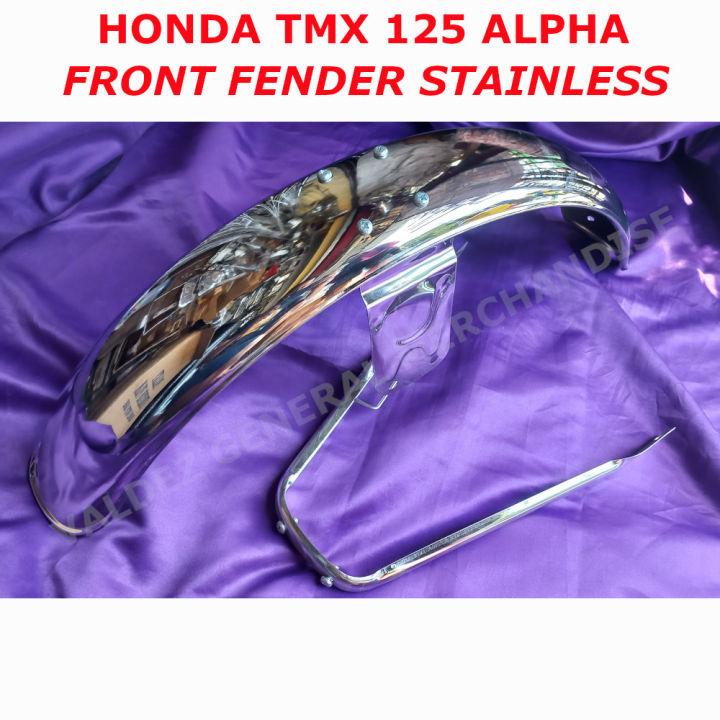 TMX 125 ALPHA Front Fender, Tapalodo Harap Stainless ,800 pesos | Lazada PH