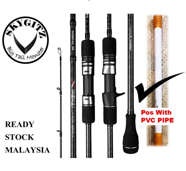 SKYGITZ MALAYSIA XINGHAI Black Stone Pitch Killer SPINNING AND Overhead ...