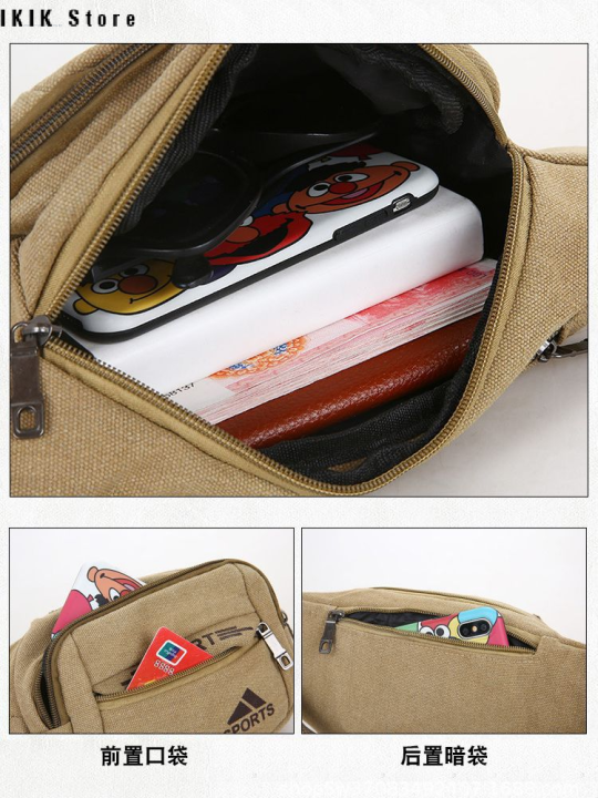 ร้าน IKIK "กระเป๋าคาดเอวผ้าใบยุทธวิธีของผู้ชายมาเลเซียสำหรับกีฬา ...