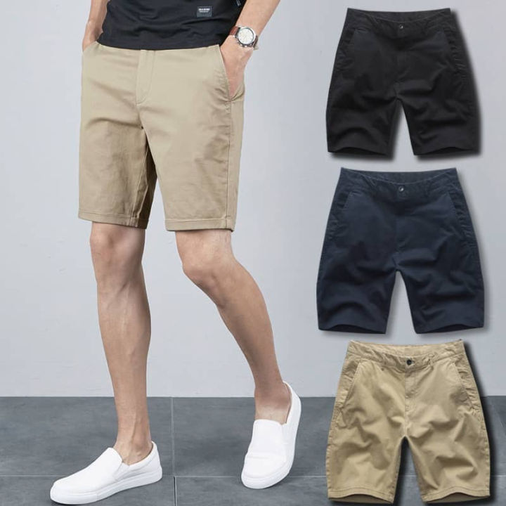 Seluar Pendek dewasa men's slack short pants 100 original☝ | Lazada