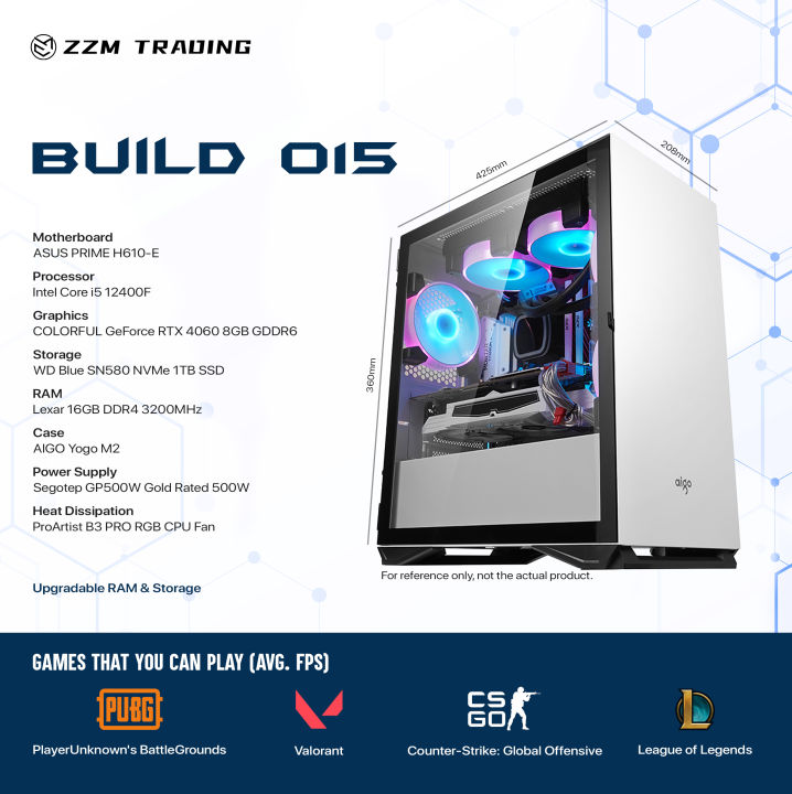 BRAND NEW Desktop Gaming System Unit (CPU) Intel Build Computer ZZM ...
