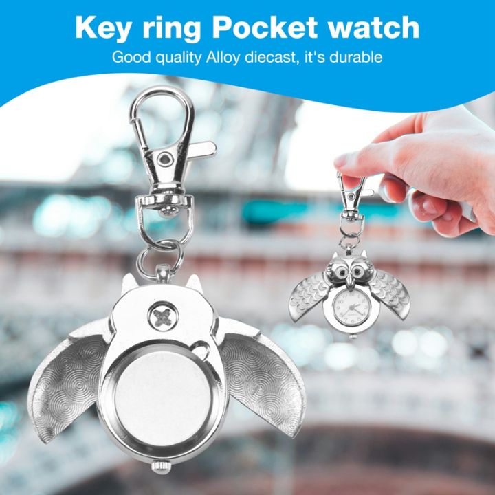 Double open owl Key ring Pocket watch | Lazada.co.th