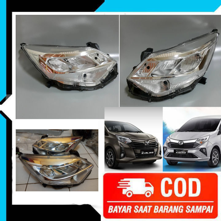 HEADLAMP LAMPU DEPAN MOBIL CALYA - SIGRA NEW FACELIFT LED TAHUN 2019 ...