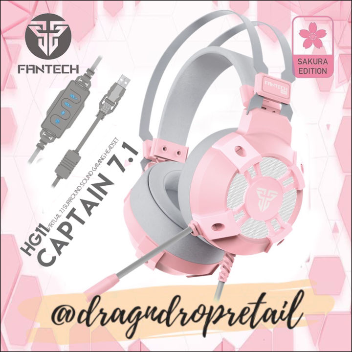 FANTECH HG11 CAPTAIN Virtual 7.1 Surround Sound Gaming Headset ...