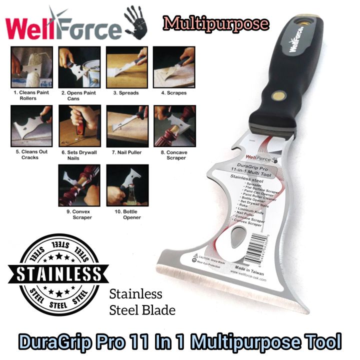 Wellforce High Quality 11-In-1 Solid Stainless Steel Multipurpose Blade ...