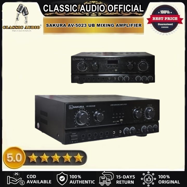SAKURA AV-5023 UB MIXING AMPLIFIER CLASSIC AUDIO-OFFICIAL (ORIGINAL ...