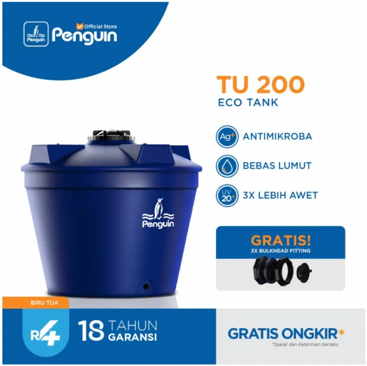 PENGUIN TU 200 ( 2000 Liter ) TANGKI AIR | Lazada Indonesia