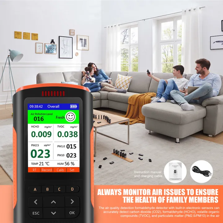 [ Store] ExclusiveFormaldehyde Detector Air Quality Monitor PM 2.5 ...