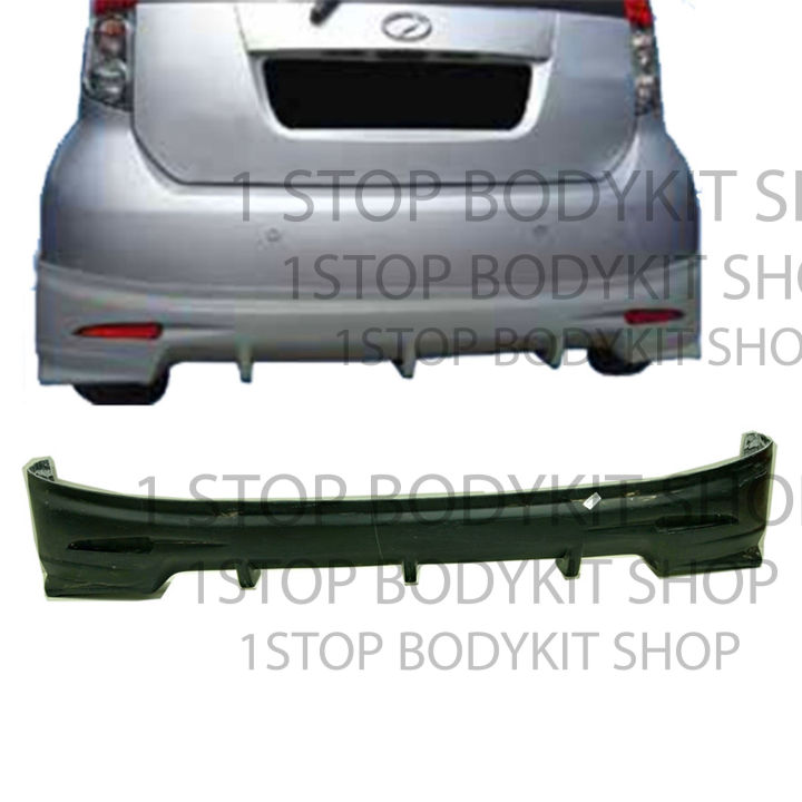 PERODUA MYVI REAR SKIRT (M.STAR)(FIBERGLASS) SKIRT LIP BODYKIT | Lazada