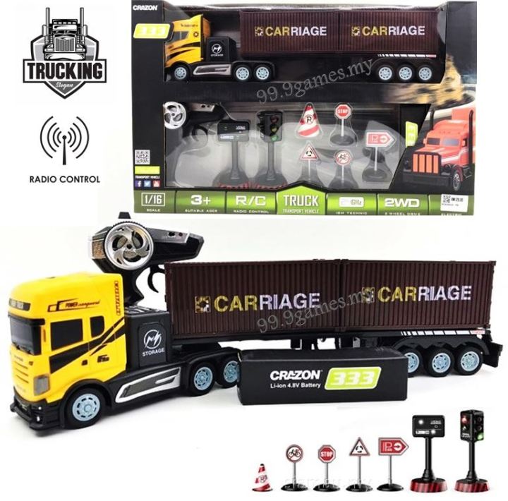 49cm Double Carriage Cargo Container Trailer Truck RC Radio Control RC ...