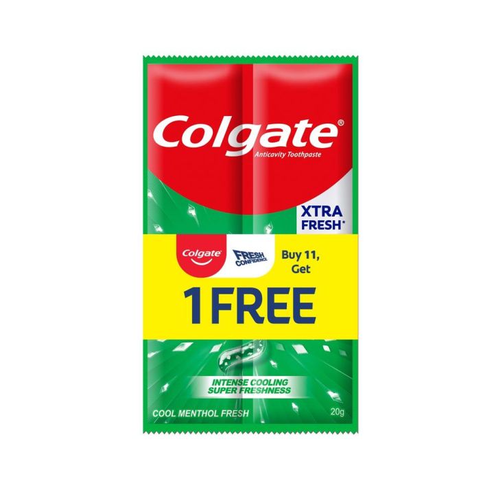 Colgate Toothpaste Cfc+cc Cool Menthol Fresh Sachet 11+1 22g | Lazada PH