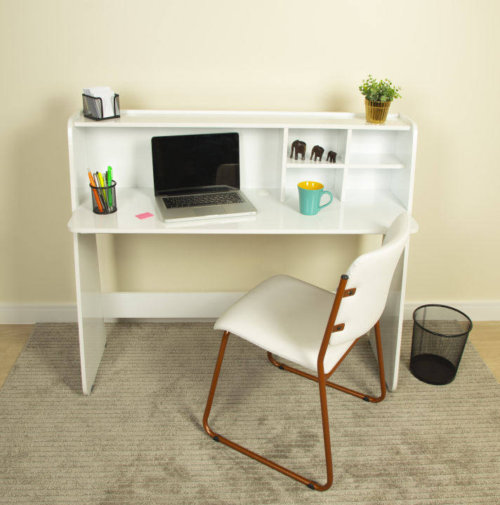 IDEIA MODERN COMPUTER TABLE WHITE | Lazada PH