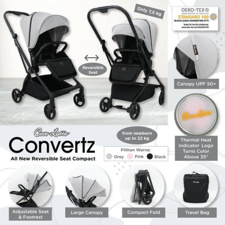Cocolatte CL-HT 13107 SN Convertz Reversible New Seat Compact Stroller ...