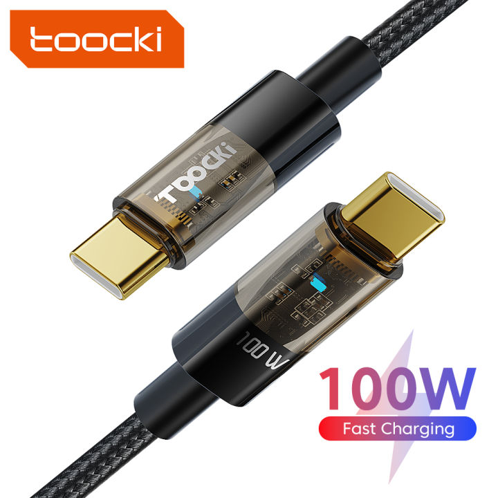 Toocki USB Type C To Type C Cable PD 100W Fast Charge Mobile Phone ...