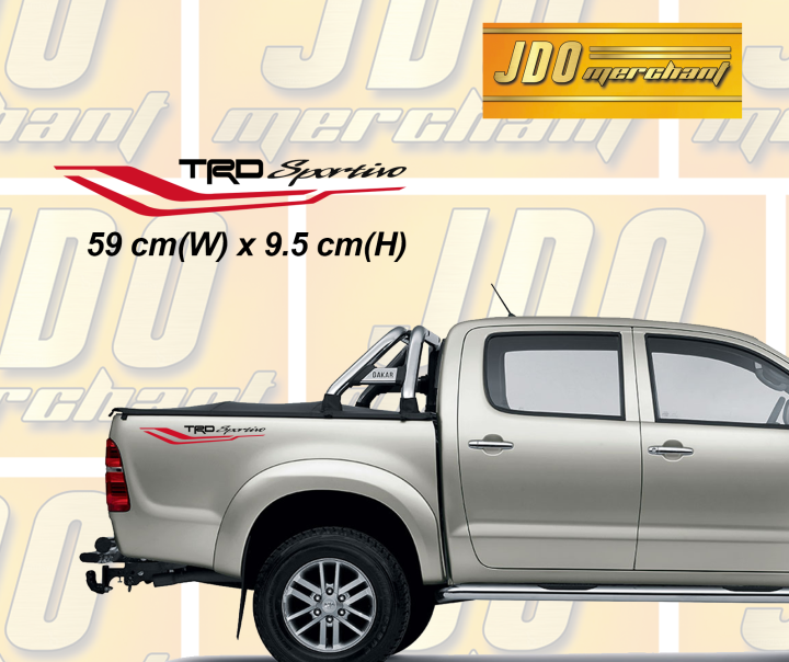 Toyota Hilux trd sportivo decals 2pcs | Lazada PH