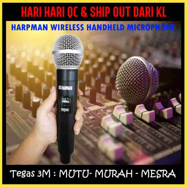 PROFESSIONAL WIRELESS HANDHELD MICROPHONE 1 & 2 HANDHELD SET | Lazada