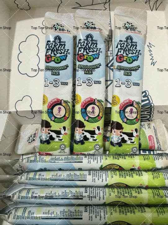 Farm Fresh Grow 1.3 Years Old Powder 30gm sachets pack (Susu Tepung ...