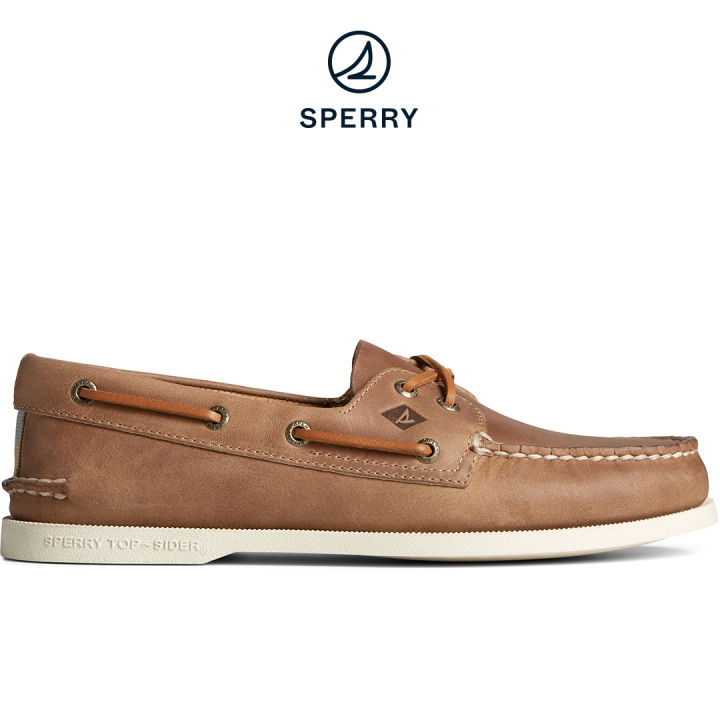 Mens Authentic Original Leather Boat Shoe Tan STS25511 Sperry Authentic Sneakers Preppy Low Cut Canvas Tan Checked Geometric Design New Size Us 12 Lazada Lazada PH