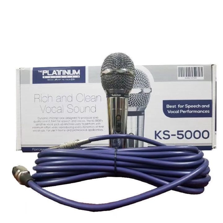 Platinum Karaoke KS-5000 High-End Dynamic Wired Mic | Lazada PH