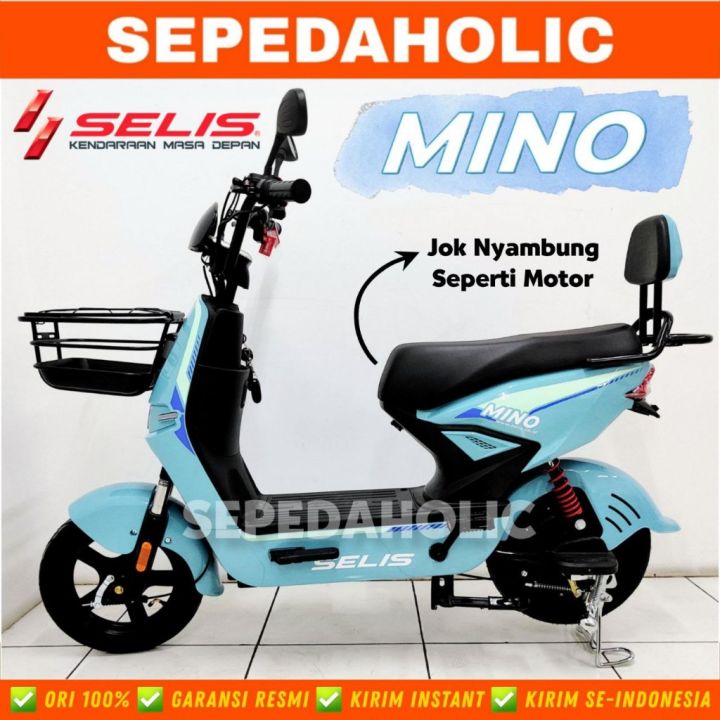 Sepeda Listrik SELIS MINO 500 Watt Jok Motor Electric E Bike | Lazada Indonesia