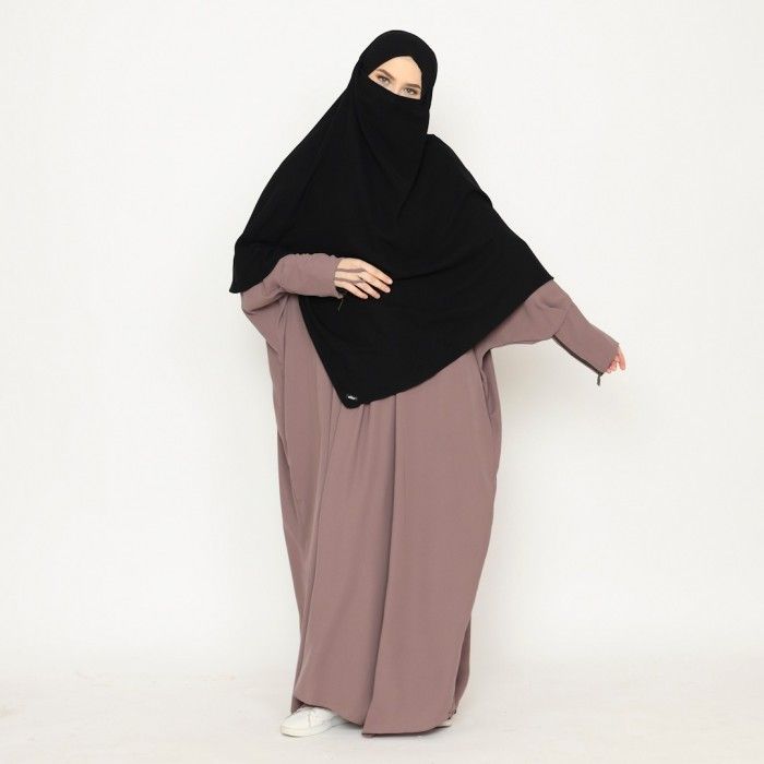 Allev Hilya Abaya ( Abaya Saja ) - Quail | Lazada Indonesia