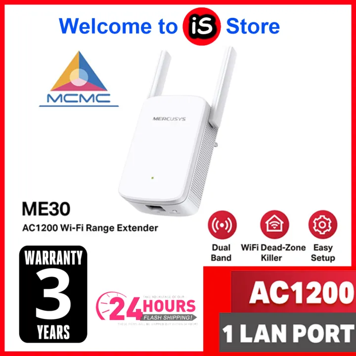 MERCUSYS ME30 [TP-Link RE305] AC1200 Wi-Fi Range Extender,Works with ...
