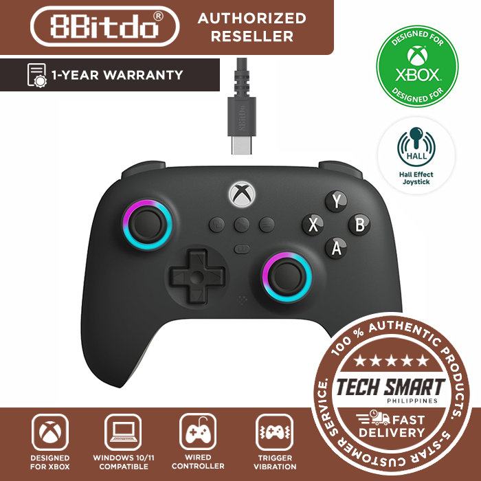8BitDo Ultimate C Wired Controller for Xbox with Hall Effect Joysticks ...