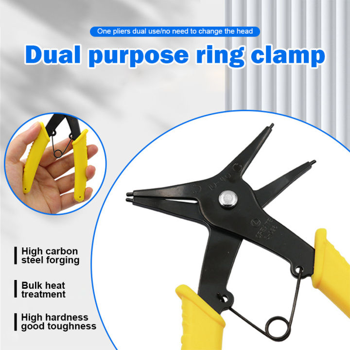 DIY Snap Spring Ring Circlip Removal Install Plier Tool 2-in-1 Portable ...
