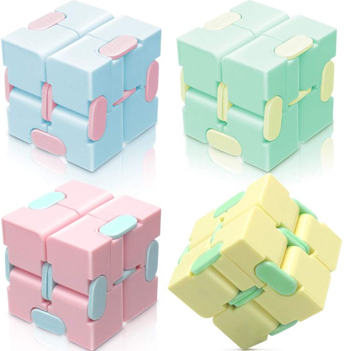 Infinity Cube Fidget Toy Stress Relieving Fidgeting Game for Kids and ...