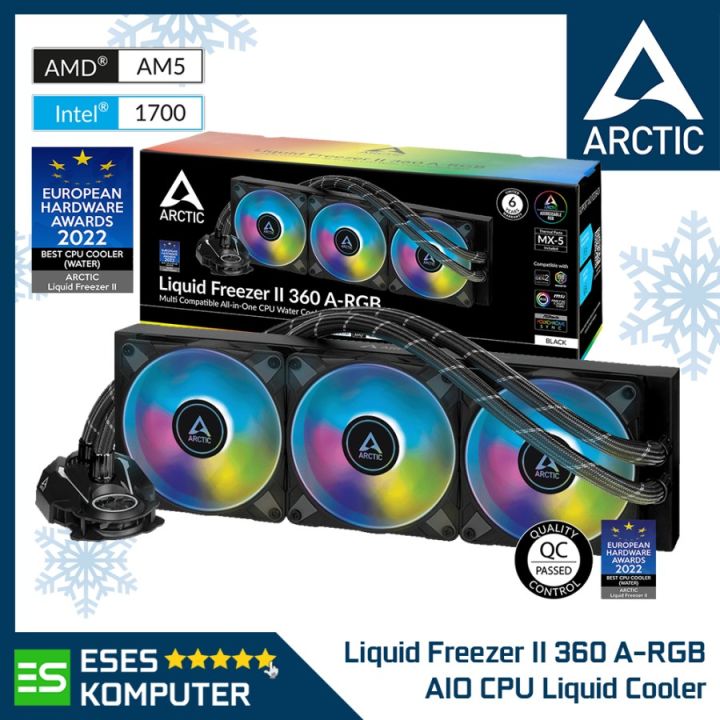 Arctic Liquid Freezer II 360 A-RGB | AIO 360mm CPU Liquid Cooler ARGB ...