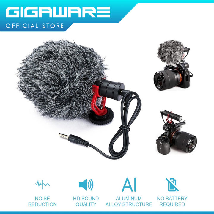 Gigaware Shotgun Camera Microphone Noise Reduction Compatible for ...