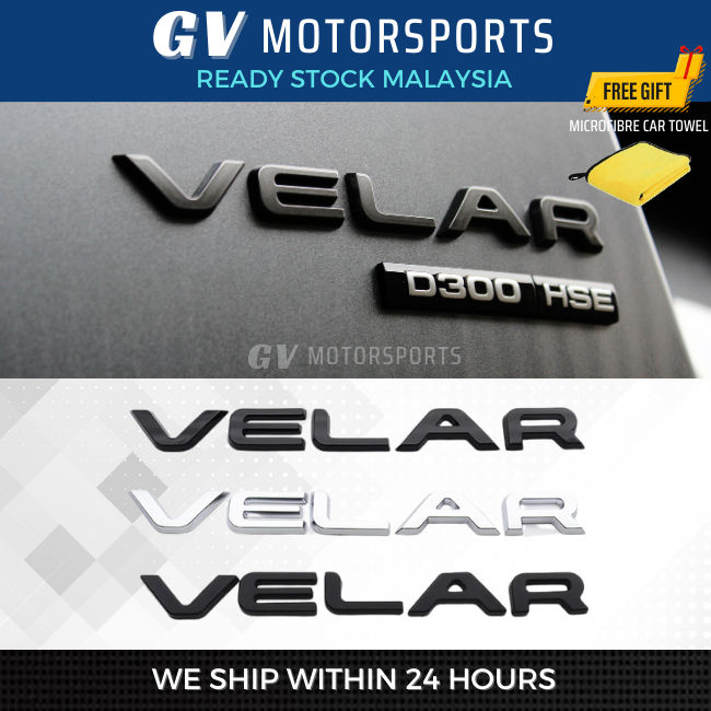 Range Rover Velar Land Rover Logo Sticker Letter Badge P250 P380 HSE ...
