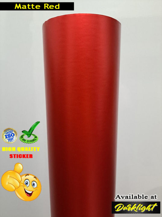 STICKER matte RED !!! High Quality !!! [[ Philippine Stock ]] | Lazada PH