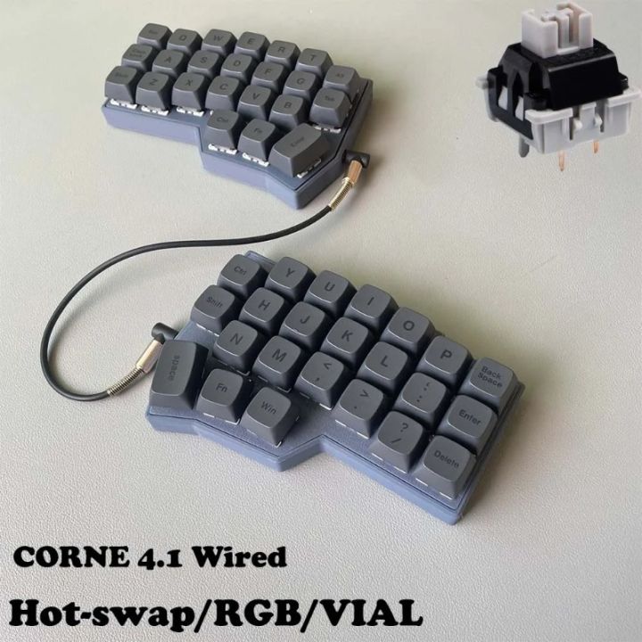 Corne V4.1 Split Ergonomics Hot-swappable MX Mechanical Keyboard Wired ...