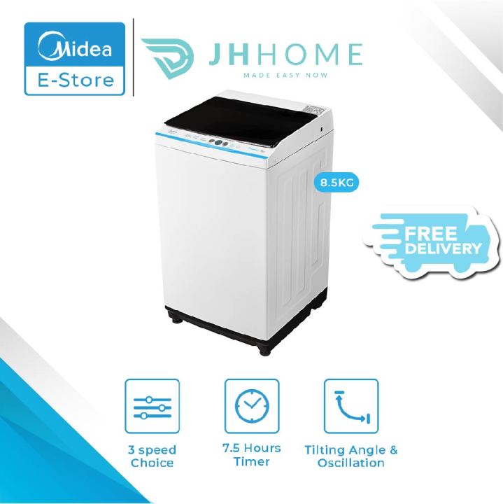 Midea 8.5KG Fully Auto Washing Machine MA100W85/WK/E | Washer | Mesin ...