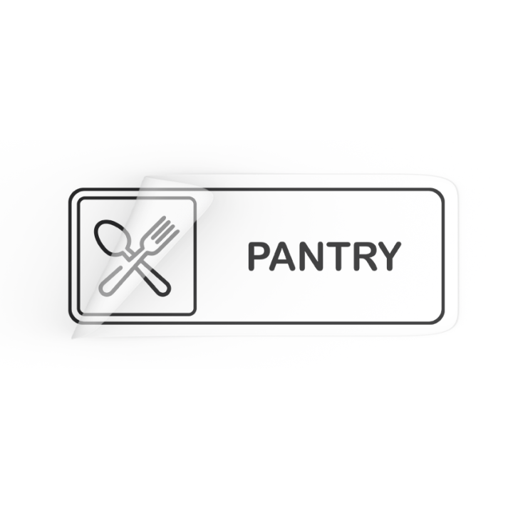 pantry area sticker sign - pantry room door signage system | Lazada ...