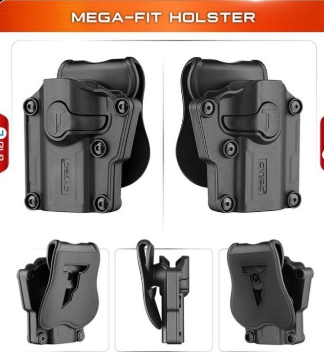 CYTAC MEGAFIT UNIVERSAL HOLSTER/SET POLIMER PAKAI LUAR UNIVERSAL | Lazada