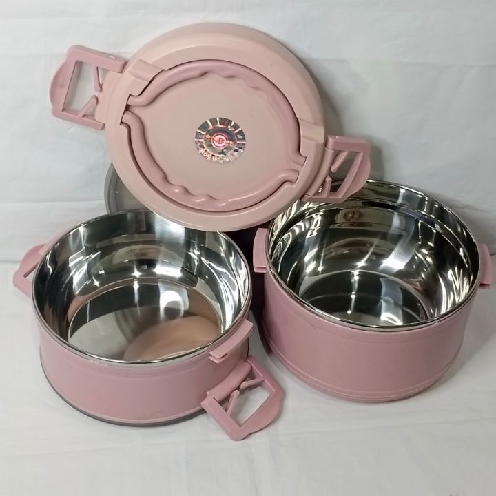Rantang Stainless 2 SUSUN tahan panas Rantang Susun Lunch Box Tempat ...