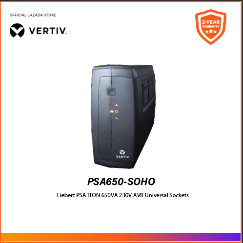 Vertiv™ Liebert® PSA itON SOHO 650VA/390W, 290V AVR Line interactive UPS | Lazada