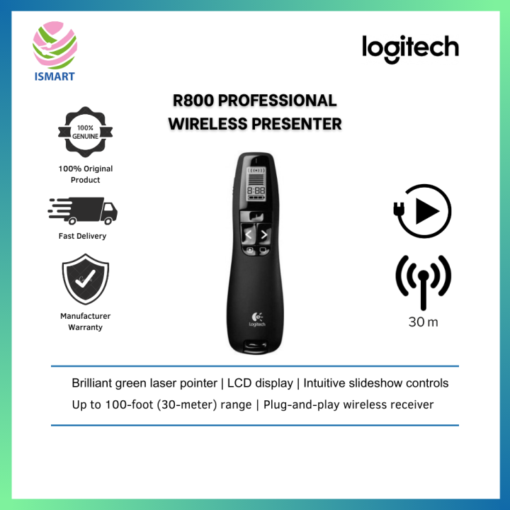 LOGITECH R800 PROFESSIONAL WIRELESS PRESENTER | Lazada
