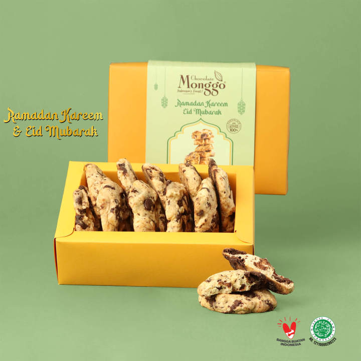 Chocolate Monggo | Soft Cookies Dark Chocolate 77% | Biskuit Lebaran ...