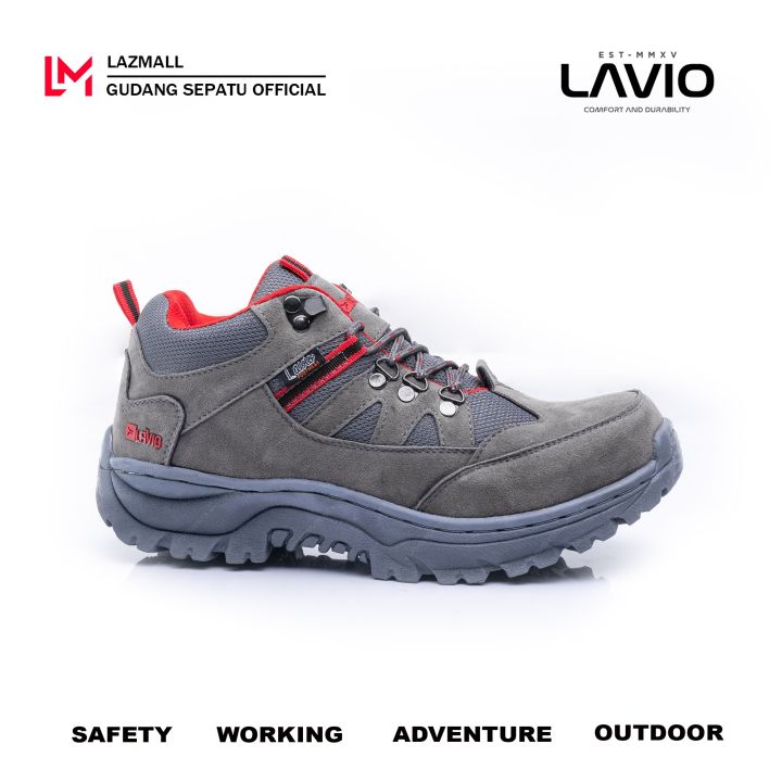 Sepatu Lavio Safety Ujung Besi Pria Keren Outdoor Kerja Proyek Lavio ...