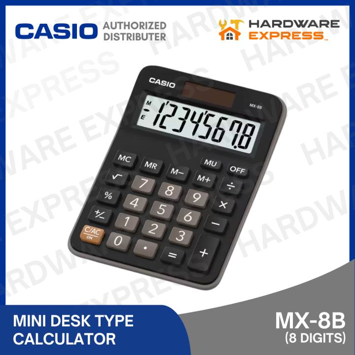 Casio MX-8B Mini Desk Type Calculator (8 Digits) | Lazada PH