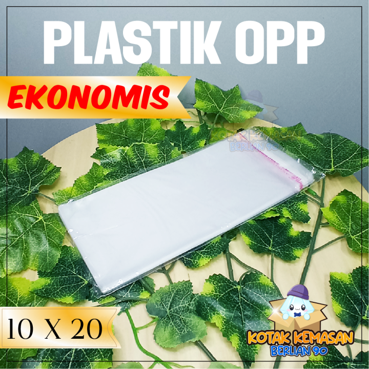 Plastik opp 10 x 20/Kantong Plastik OPP Ekonomis Seal lem perekat 10 x ...
