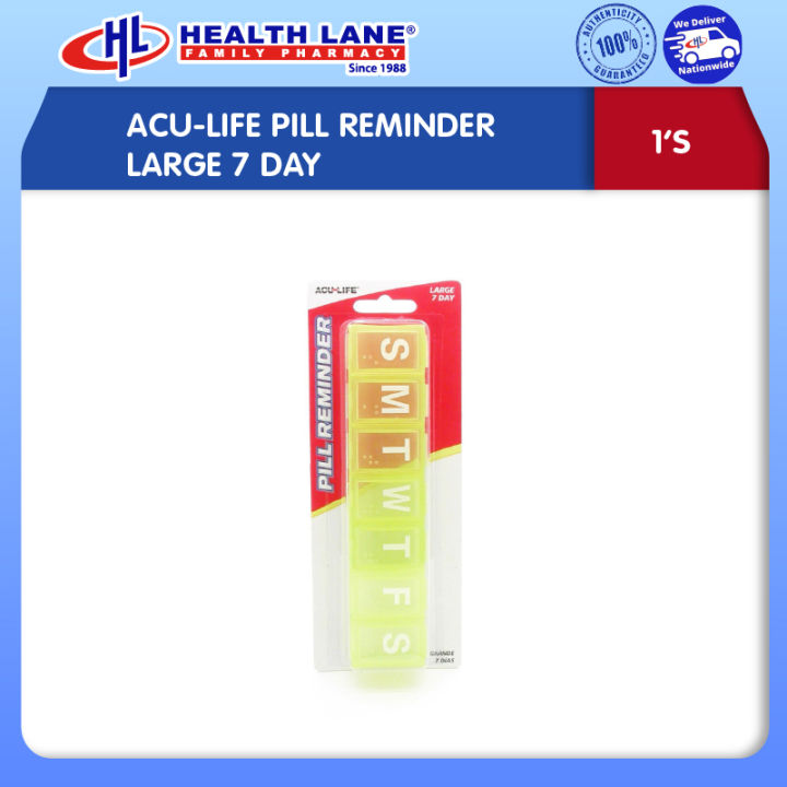 ACU LIFE PILL REMINDER LARGE 7 DAY | Lazada