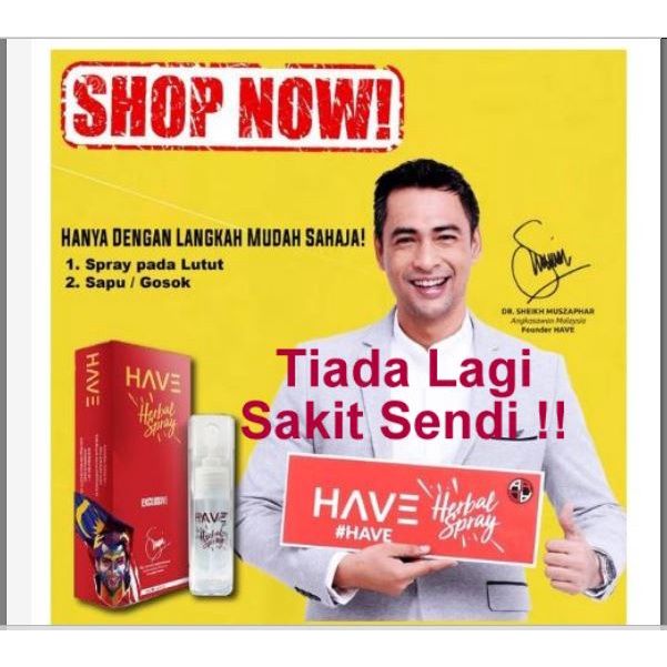 Antiphlogistic ubat sakit lutut dan sendi have herbal spray Original HQ ...