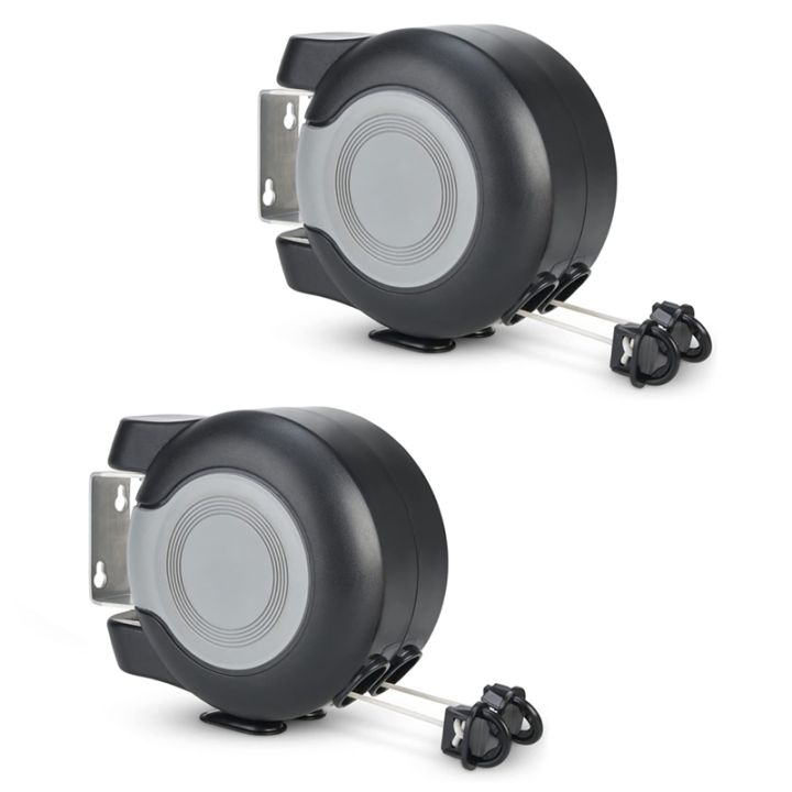 (CRTI) Double Retractable Clothesline, Clothesline Indoor and Outdoor ...